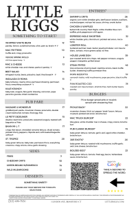 Menus – little riggs